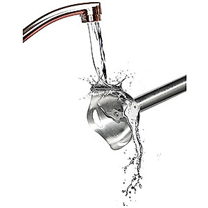 Moss & Stone Hand Blender With Egg Whisk, Powerful 300-Watt Stick Blender, Hand Mixer Set Stainless Steel Shaft & Blades, Black Handheld Blender With Ergonomic Handle (Without Chopper)