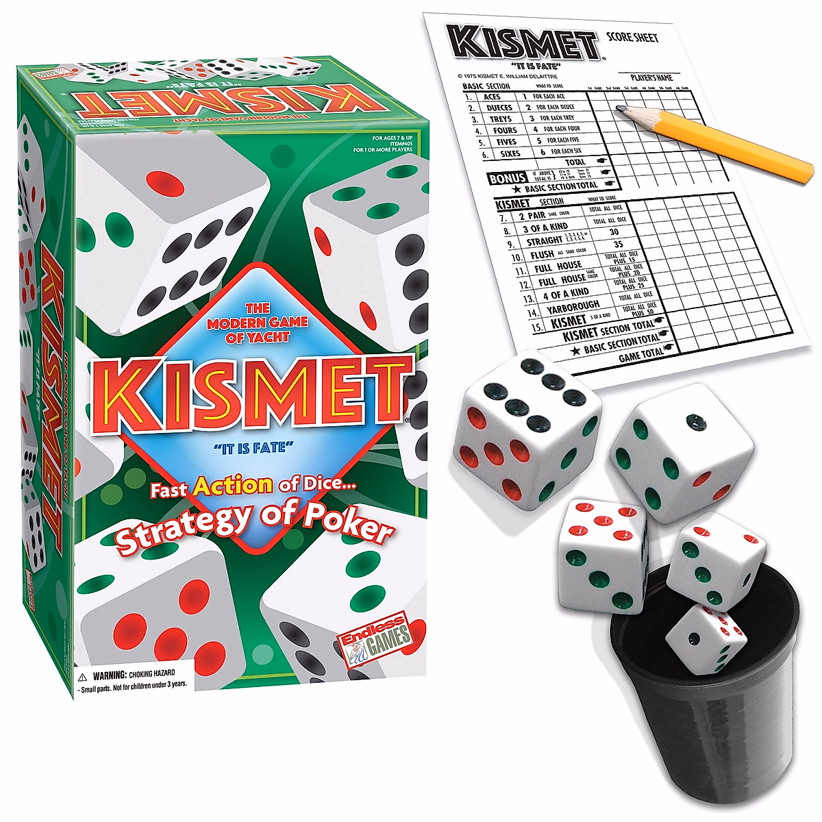 Kismet - The Modern Game of Yacht - Family Dice Game