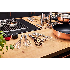 Rösle Stainless Steel Flat Whisk, 4 Wire, 10.6-inch