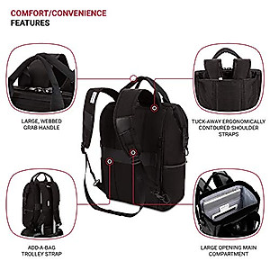 SwissGear 3577 Laptop Backpack, Black, 16-Inch