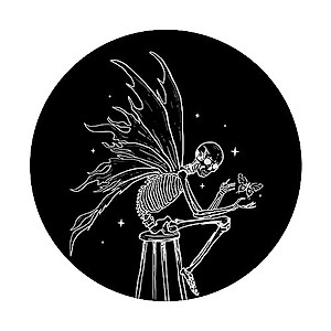 Fairycore Aesthetic Skeleton Fairy Core Grunge Goth Faecore PopSockets Standard PopGrip