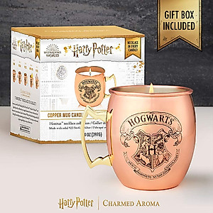 Charmed Aroma Harry Potter Butterbeer Mug Scented Candle with Surprise Necklace Inside, Jewelry Candle for Women, Home Décor Kitchenwares | Accessories Gift