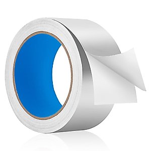 Thicker Silver Aluminum Foil Tape for Ductwork, 2-inch x 65 Feet, 3.9 mils High-Temperature Sealing & Patching, Heavy Duty HVAC Tape for Air Ducts Vents, Metal Repair, Exhaust Pipe, AC Dryer, Furnace