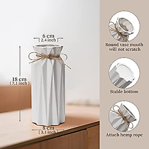 Wemk Pampas Grass with Vase Included, 90Pcs Dried Pampas Grass Decor, Natural Dried Pampas Grass, Fluffy Pampas Grasses for Home Decor Wedding Boho Decor