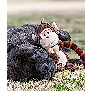 Outward Hound Thunda Tugga Cow Plush & Squeaky Dog Tug Toy