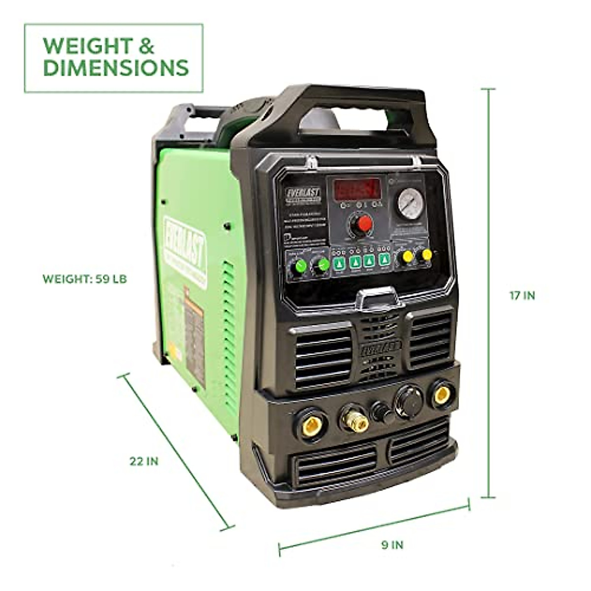 2021 Everlast PowerPro 164Si 160Amp TIG Stick Pulse 40Amp Plasma Cutter 110v/220v Multi Process Welder