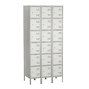 Bank of 3 Box Lockers by Safco Office Furniture