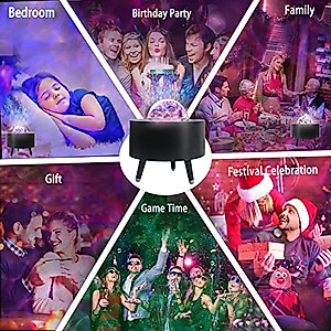 Galaxy Projector,Light Projector for Bedroom, Skylight Projector with Remote Control Built-in Bluetooth Speaker, Room Projector for Baby, Kids, Adults,Gaming Room, Mood Ambiance, Gifts