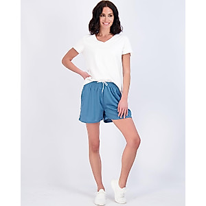 4 Pack: Womens Ladies Mesh Active Athletic Walking Training Quick Dry Fit Sweat Shorts Tennis Women Casual Workout 4" Inseam Summer Lounge Basketball Yoga Jersey Gym Running Comfortable- Set 4, M