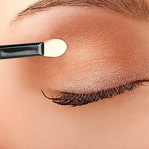 YEEPSYS 20 Pcs Disposable Dual Sides Eye Shadow Brushes Set, Eyeshadow Sponge Applicators with Contain Case, Makeup Brushes Tool for Women,Grils