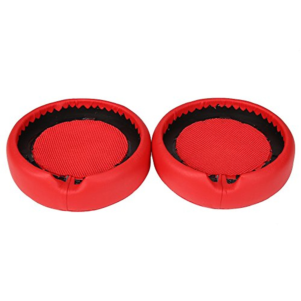 Replacement Pro Ear Pads Protein Leather & Memory Foam Earpads Ear Cushion Cups Cover Repair Parts Compatible with Monster Beats by Dr. Dre Pro Detox Headphones Red