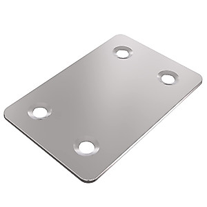 2.4 x 1.5 Inch Metal Flat Straight Mending Plates Fixing Corner Brace with Screws for Furniture, Wood, Shelves, Cabinet, 12 Pcs