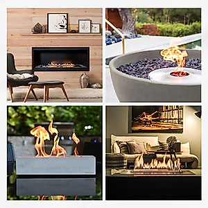 NETZERO Premium Bioethanol Fuel 1 Liter for Ventless Fireplaces, Fire Pit, Stoves and Burners Clean Burning, Sustainable Fuel. (1000ml/ 32oz)…