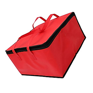 NOLITOY 4pcs Seafood Storage Bag Insulated Grocery Bags Catering Bags Insulated Thermal Food Carrier Hot Bag Insulated Pizza Bag Shopping Portable Non-woven Fabric Takeaway Box