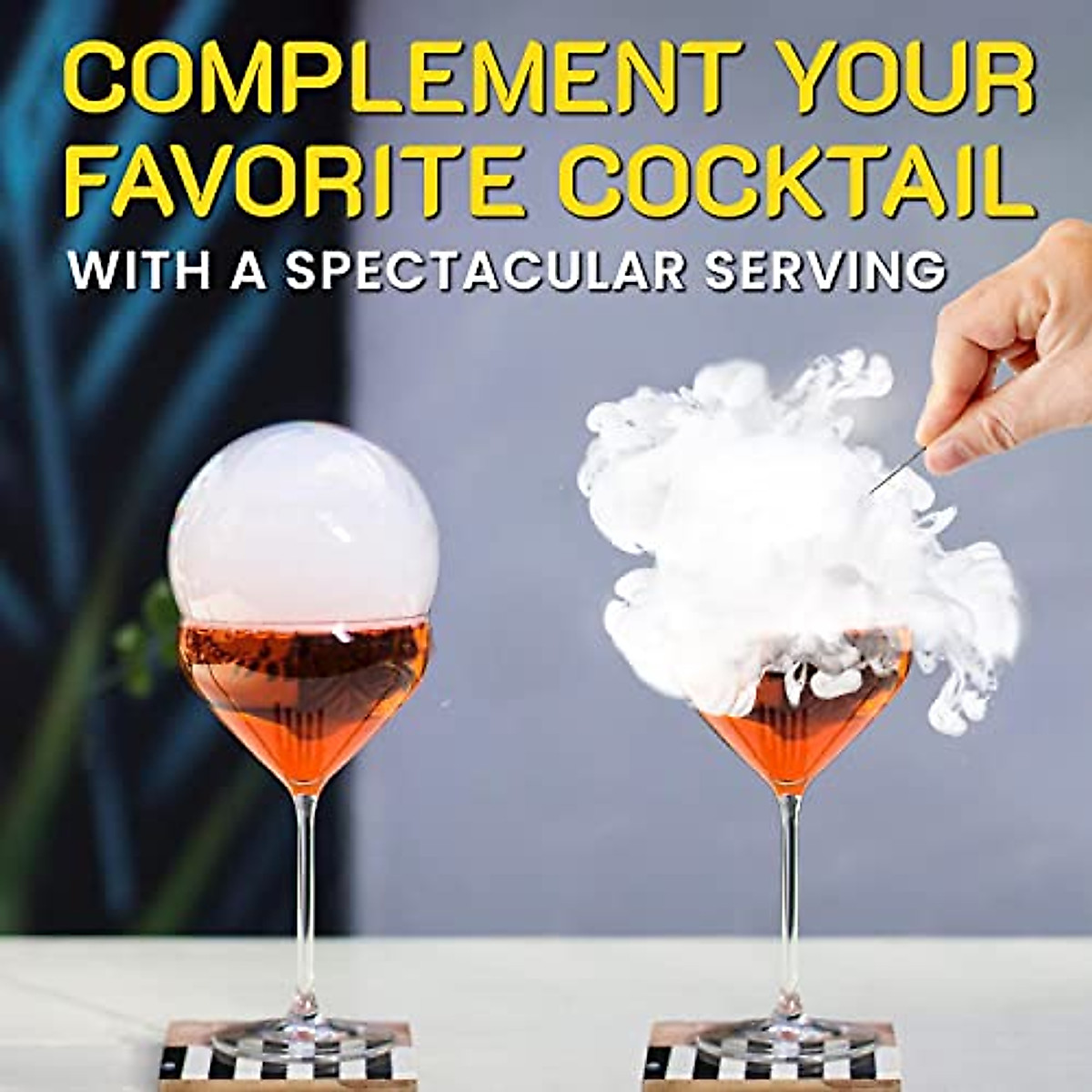 Smoking Gun Wood Smoke Infuser Birner PRO - Premium Kit, 13 PCS, Flavor Blaster Smoker Machine with Accessories and Wood Chips and Smoking Gun Bubble Mixture, 8 Oz - Proudly made in USA