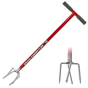 Garden Weasel Garden Claw - Long Handle | Cultivate, Loosen, Aerate, Weed | Gardening Hand Tiller, Twist Weeding Tool, Digging Fork, Cultivator, Soil Loosener | 91316
