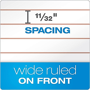 Gold Fibre Retro Pad, Wide Rule, 8-1/2 x 11-3/4, Antique Ivory, 70-Sheets/Pad (20-008R)