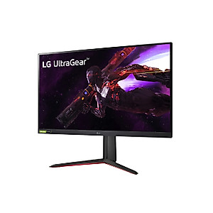 LG 32GP850-B 32-inch QHD (2560 x 1440) UltraGear Gaming Monitor, Nano IPS, 165Hz, 1ms, G-Sync, AMD FreeSync Premium, HDR10, HDMI, DisplayPort, Tilt/Height/Pivot Stand, 3-Side Borderless Design, Black