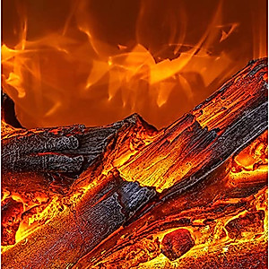 BNNP Home Decor Fireplace Electric Fireplace LED Fake Fire Flame 47" Recessed Fireplace Thin Insert, Wall Mounted and in Wall Easy Installation with Remote Control Country Style Electric Fireplace