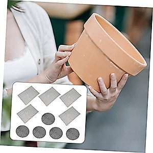 HANABASS 10pcs Bottom Mat Screens Cushion Pads Drainage Hole Anti Pad Cushions Breathable Loss Gaskets Flowerpot Shop Gasket DIY Square Mesh Bonsai Flower Garden Pot Plant Screen Net Mats