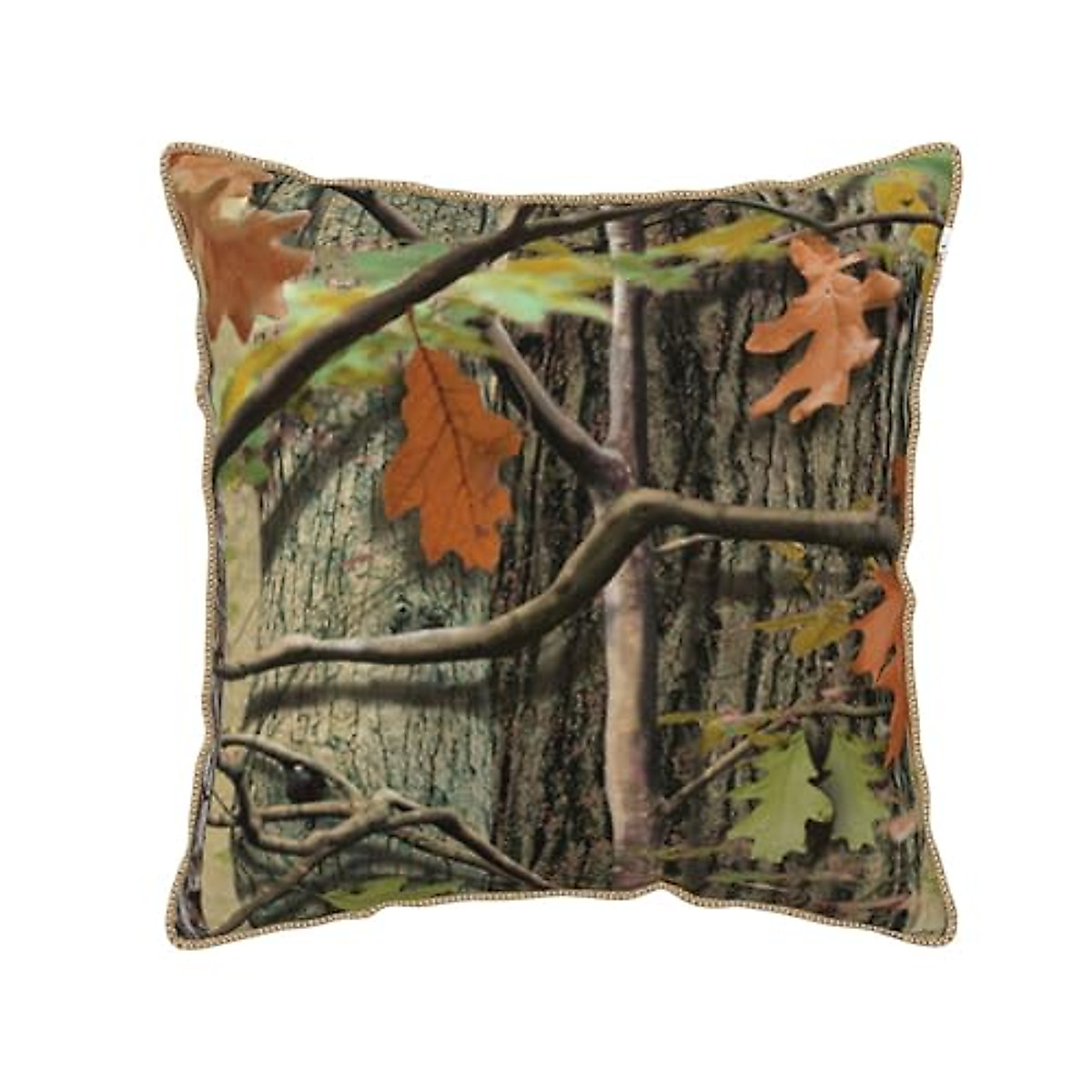 Augenstern Zippered Pillow Protectors Cover Case Camo-Hunting-Tree Decorative Throw Pillow Cover Square Cushion Case 16"X16"