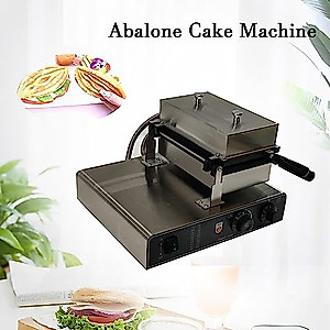 UEIDIHI 5Pcs Abalone Fish Waffle Maker, Commercial Electric Non Stick Strange Shaped Waffle Iron, Abalone Cake Baker Machine for Party Cafe Tea Snack Shop
