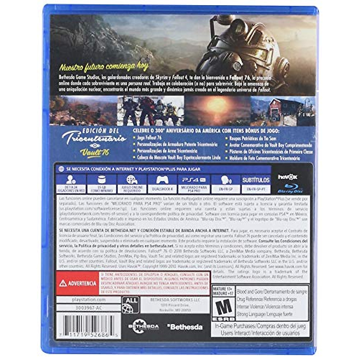 Fallout 76 Tricentennial Edition - PS4 (Spanish Cover)