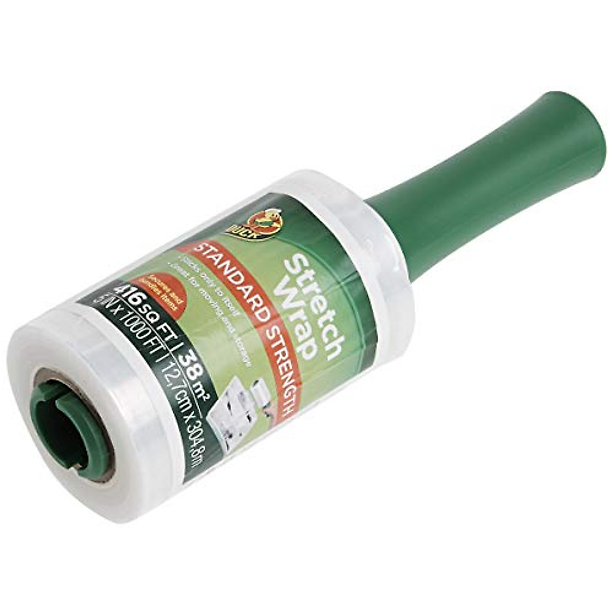 Duck Brand Stretch Wrap Roll, Clear, 5 inches by 1000 feet, 1 pack, 285849 , White