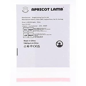 Apricot Lamb Baby Lovey Lamb Soft Rattle Toy, Plush Stuffed Animal for Newborn Soft Hand Grip Shaker Over 0 Months (Cream Lamb, 6 Inches)