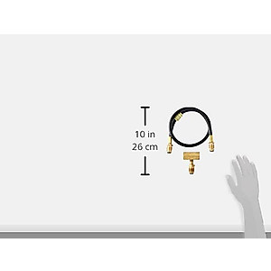 Mr. Heater F273737 2-Tank Hook-Up Kit with Tee and 30-Inch Hose Assembly with P.O.L. Male Ends,Multicolored,Regular