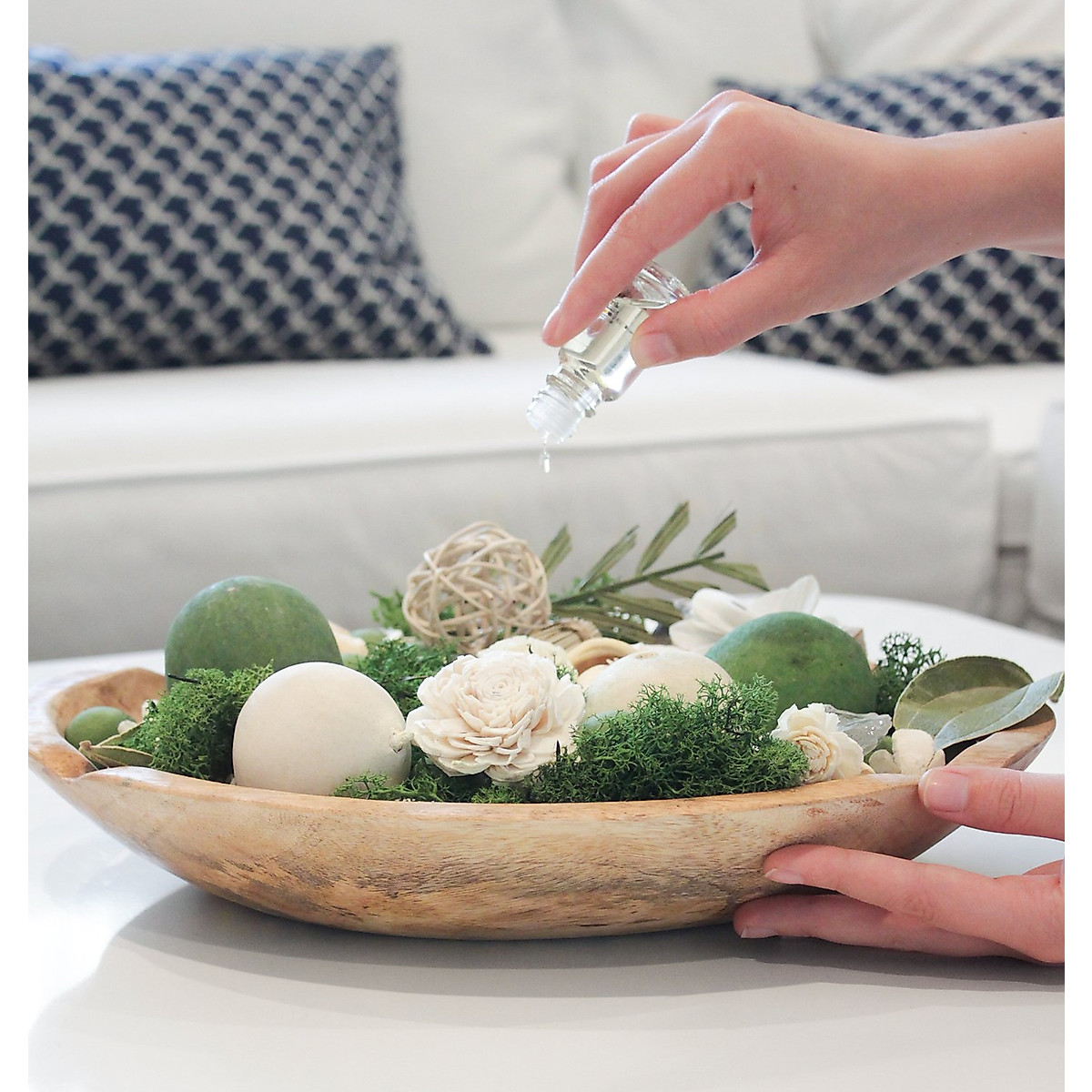 ANDALUCA Gardens of Bali Scented Potpourri | Made in California | Large 20 oz Bag + Fragrance Vial | Scents of Crushed Jasmine Leaves, Tangelo Peel and Lily