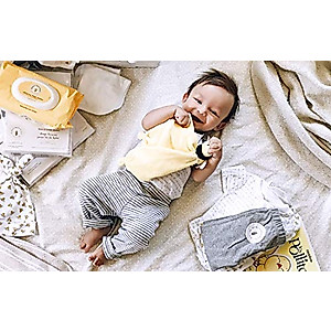 Burt's Bees Baby - Lovey Plush, Hold Me Bee Soother Security Blanket, Organic Cotton (Sunshine Yellow) , 12x12x3 Inch (Pack of 1)