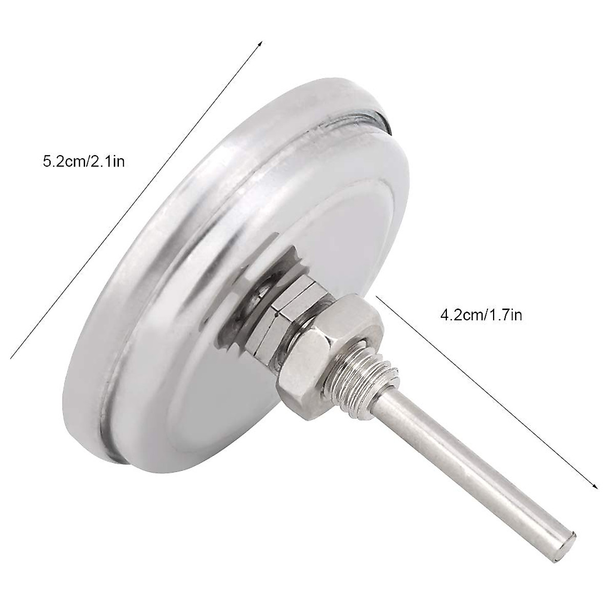 100~700 BBQ Thermometer Temperature Gauge Stainless Steel Double Scale Grill Thermometer Temp Gauge Outdoor Barbecue Smoker Grill