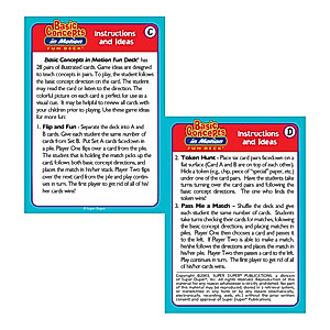 Super Duper Publications | Basic Concepts in Motion Fun Deck Flash Cards | Educational Learning Resource for Children