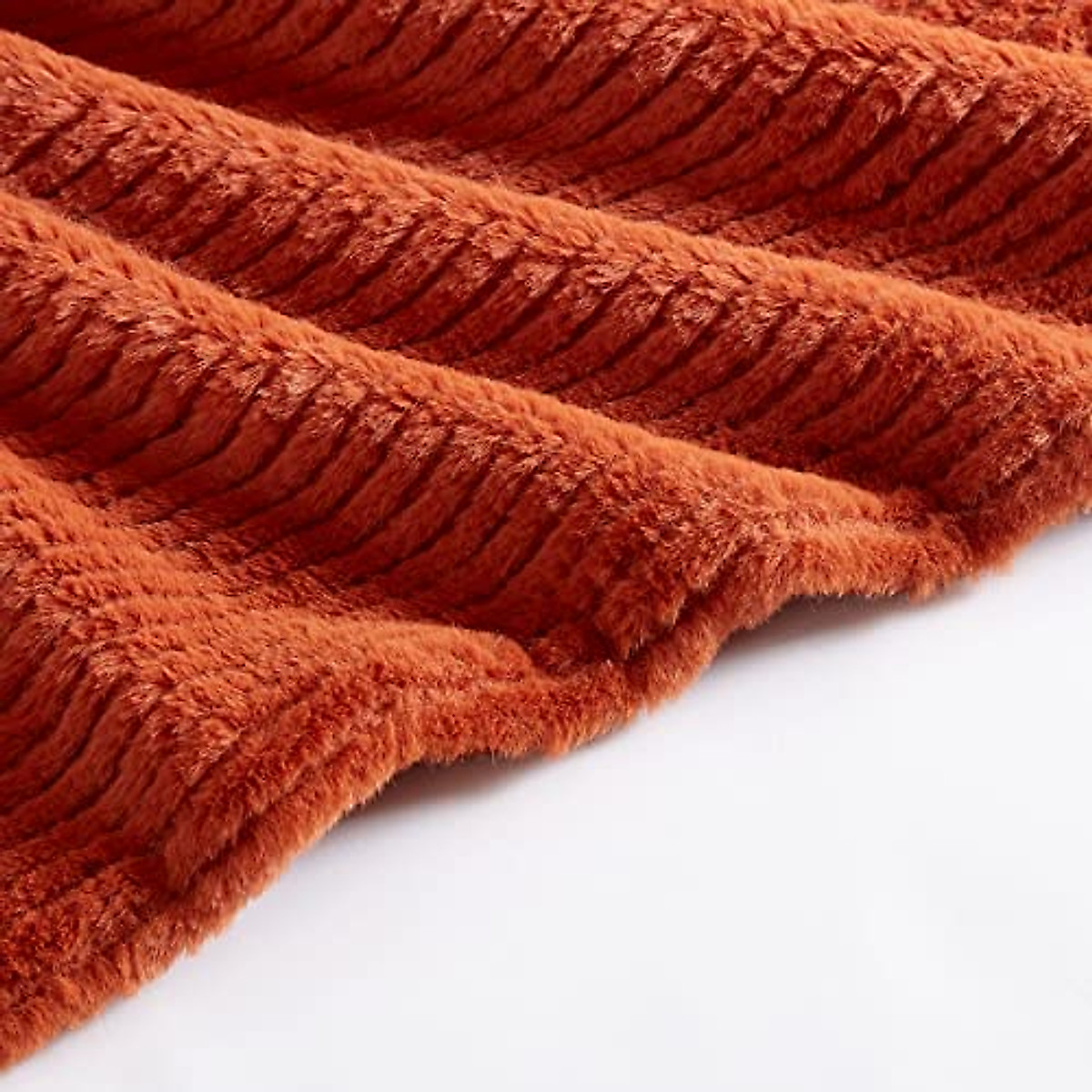 Eddie Bauer- Throw Blanket, Ultra Soft Plush Home Décor, All Season Bedding (Textured Solid Orange, 50 x 60)