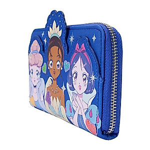 Loungefly Disney Princess Manga Style Zip Around Wallet