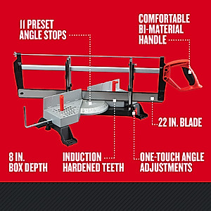 CRAFTSMAN Miter Saw, Adjustable Angle (CMHT20800)