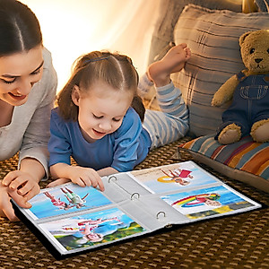 MaxGear 30 Pack 5 x 7 Photo Sleeves for 3 Ring Binder, Heavy-Duty Archival Photo Page Protectors Holds 120 Pictures, 2-Pocket Clear Picture Album Refill Pages