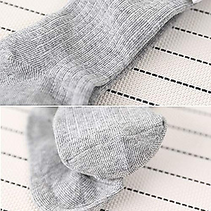 BSMTEBN 5Pairs Baby Kids Cotton Soft Breathable Knee-High Over Calf Socks Girls Striped Bowknot Bow Cute School Socks Infant Newborn Leg Warmers Stockings (M(2-4 Years))