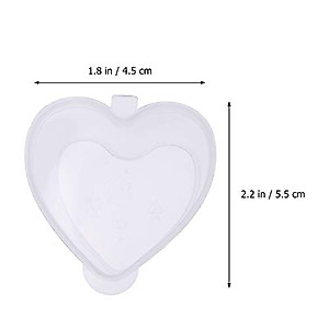 ULTNICE 100PCS Plastic Slime Containers Empty Spice Containers Plastic Jars with Lids