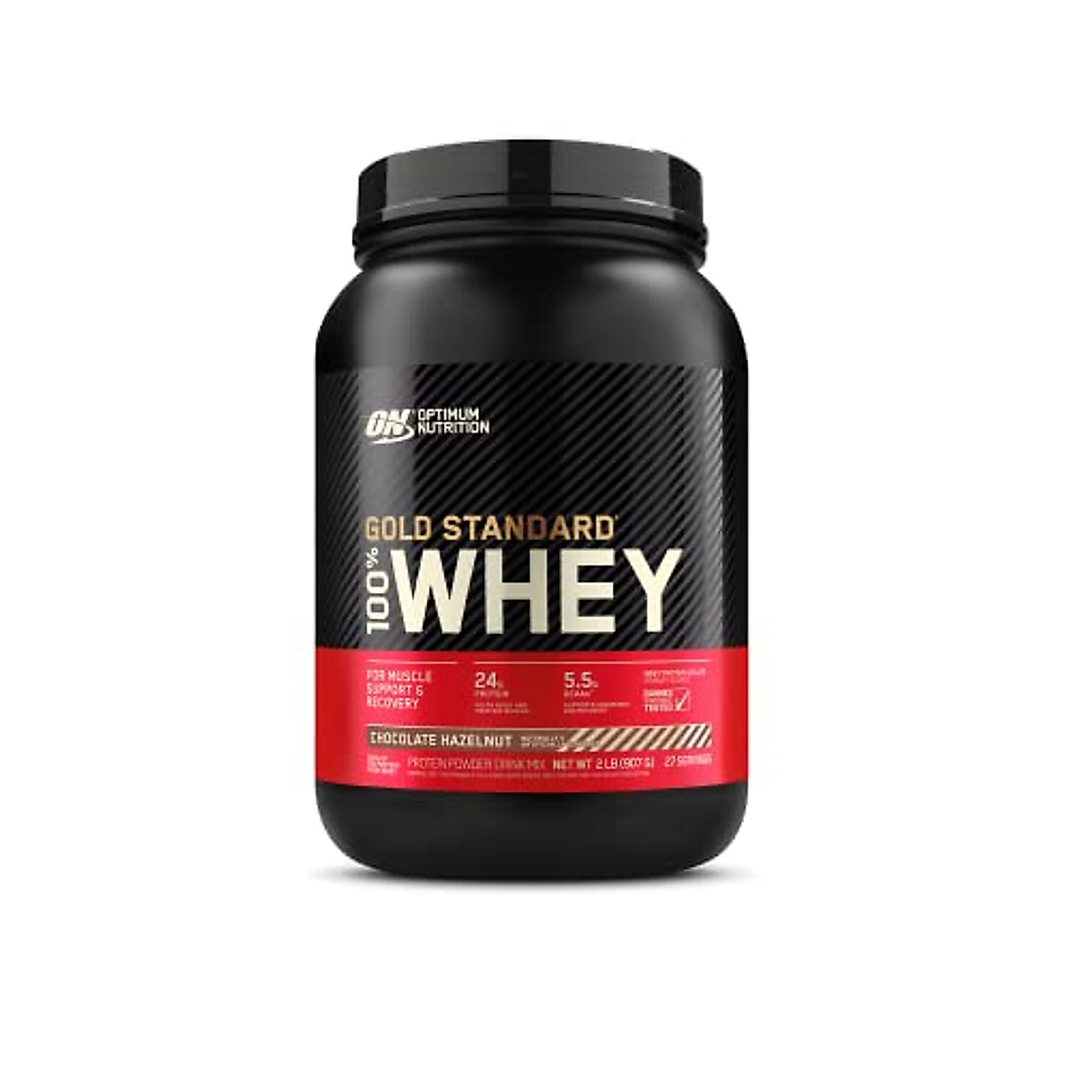 Optimum Nutrition Gold Standard 100% Whey Protein Powder, Chocolate Hazelnut, 2 Pound (Packaging May Vary)