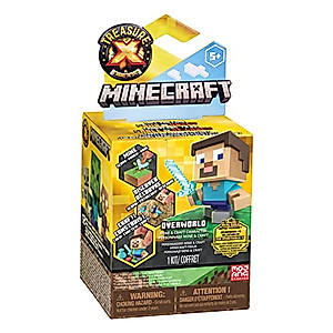 Treasure X Minecraft. Mine, Discover & Craft with 10 Levels of Adventure & 12 Mine & Craft Characters to Collect. Will You find The Real Gold Dipped Treasure?