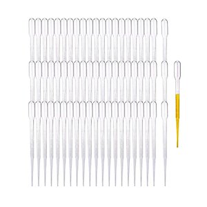 Disposable graduated plastic pipettes for scientific experiments, essential oils, cosmetic tools, DIY art (200pc)