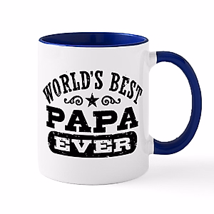CafePress World's Best Papa Ever Mug Ceramic Coffee Mug, Tea Cup 11 oz