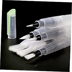 VILLFUL 9 Pcs Water Color Brush Pens Ink Pen Set Water Soluble Colored Pencils Flat Pen Writing Brush Painting Pen White Pointy Watercolor Brush Water Brush Pen Water Coloring Brush Pen