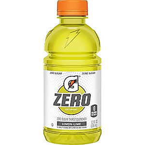 Gatorade G Zero Thirst Quencher, Lemon Lime, 12oz Bottles (6 Pack)