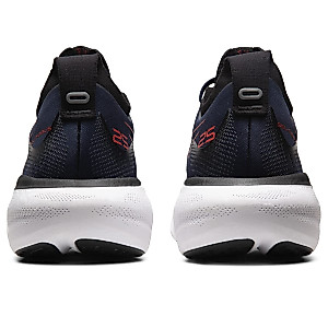 ASICS Men's GEL-NIMBUS 25 Running Shoes, 10, MIDNIGHT/ELECTRIC RED