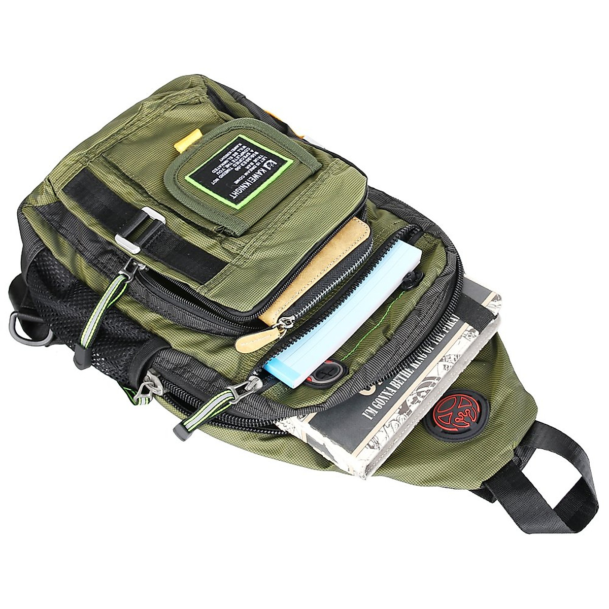 Vanlison Crossbody Sling Bag Backpack for Men & Women Green