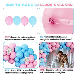 Fiesec Burnouts or Bows Gender Reveal Decorations, Baby Boy or Girl Gender Reveal Party Decorations, What Will the Baby Be Backdrop Balloon Banner Tablecloth Cake Cupcake Topper Box Sash Pink Blue