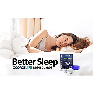 Coordi Life Hush Strips Night Guards for Clenching, Grinding- Custom Moldable Mouthguard for Better Sleep Sports Mouthpiece, Straightening, Whitening Trays